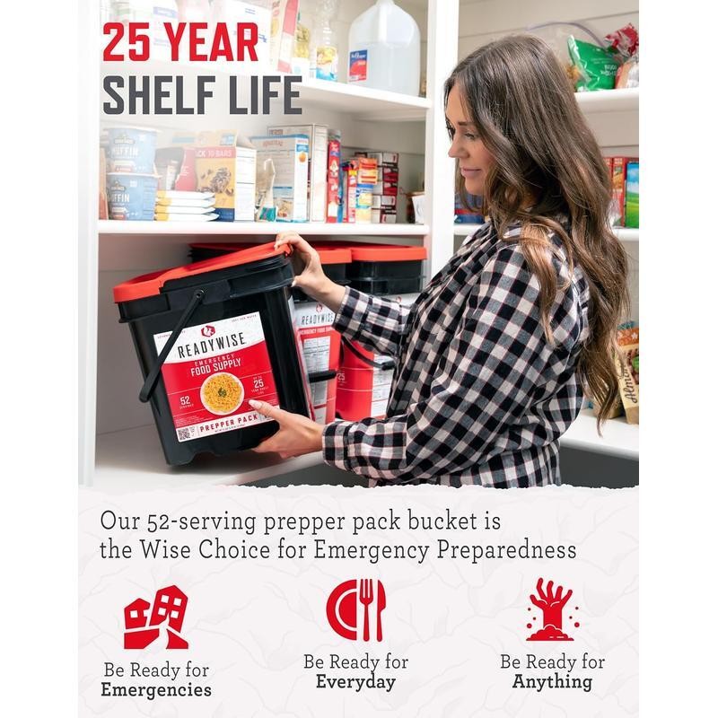 Survival Kit Bucket 52 Servings Emergency Disaster Hiking Backpacking Compact | eBay