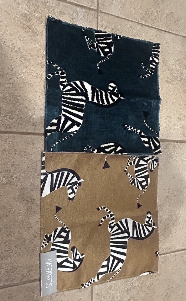 MAG FABRICS ZEBRA Marty Gold Velvet & JASPER MIDNIGHT CUT VELVET FABRIC ...