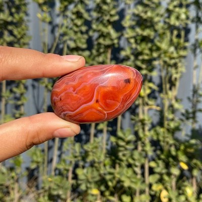 40G Polished Silk Banded Lace Agate Stone | eBay