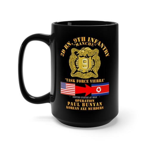 Black Mug 15oz - Operation Paul Bunyan - 2nd Bn 9th Infantry - Korea | eBay