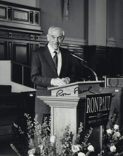 CONGRESSMAN RON PAUL B & W Autographed SIGNED 8 x 10 PHOTO REPRINT | eBay
