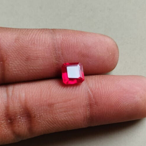2.50 Ct. Red Ruby Mozambique Asscher Cut Blood Loose Gemstones Precious | eBay