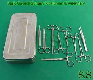 Basic General Surgery Kit Human & Veterinary Related Surgical Stitch Up ...