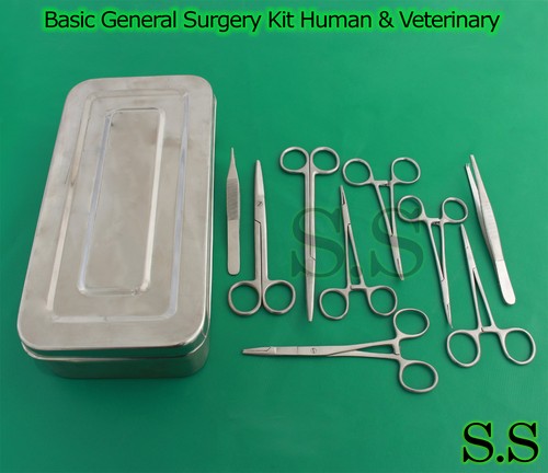 Basic General Surgery Kit Human & Veterinary Related Surgical Stitch Up ...
