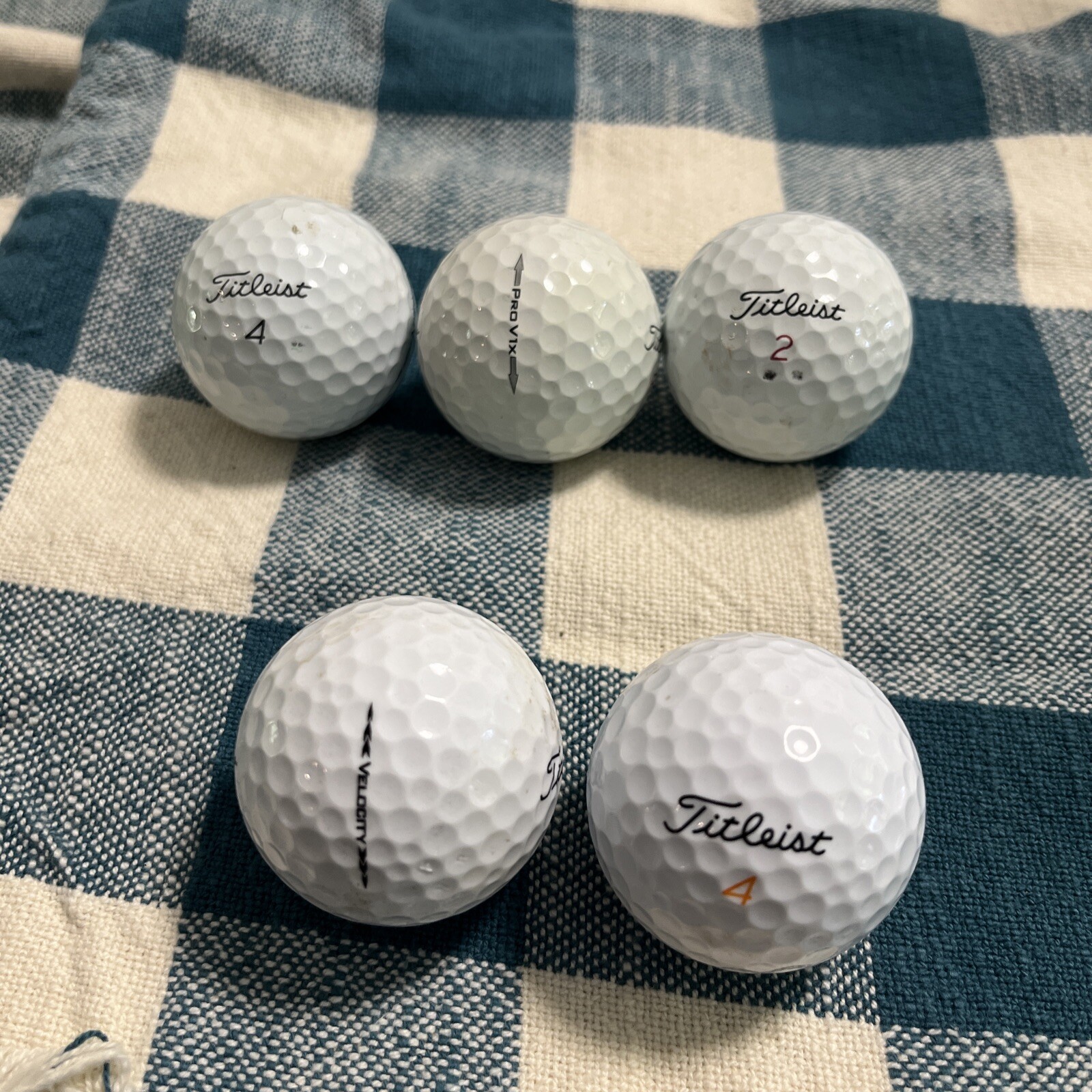 5 Titleist ProV1 Near Mint Used + Velocity Golf Balls Lot Real Nice | eBay