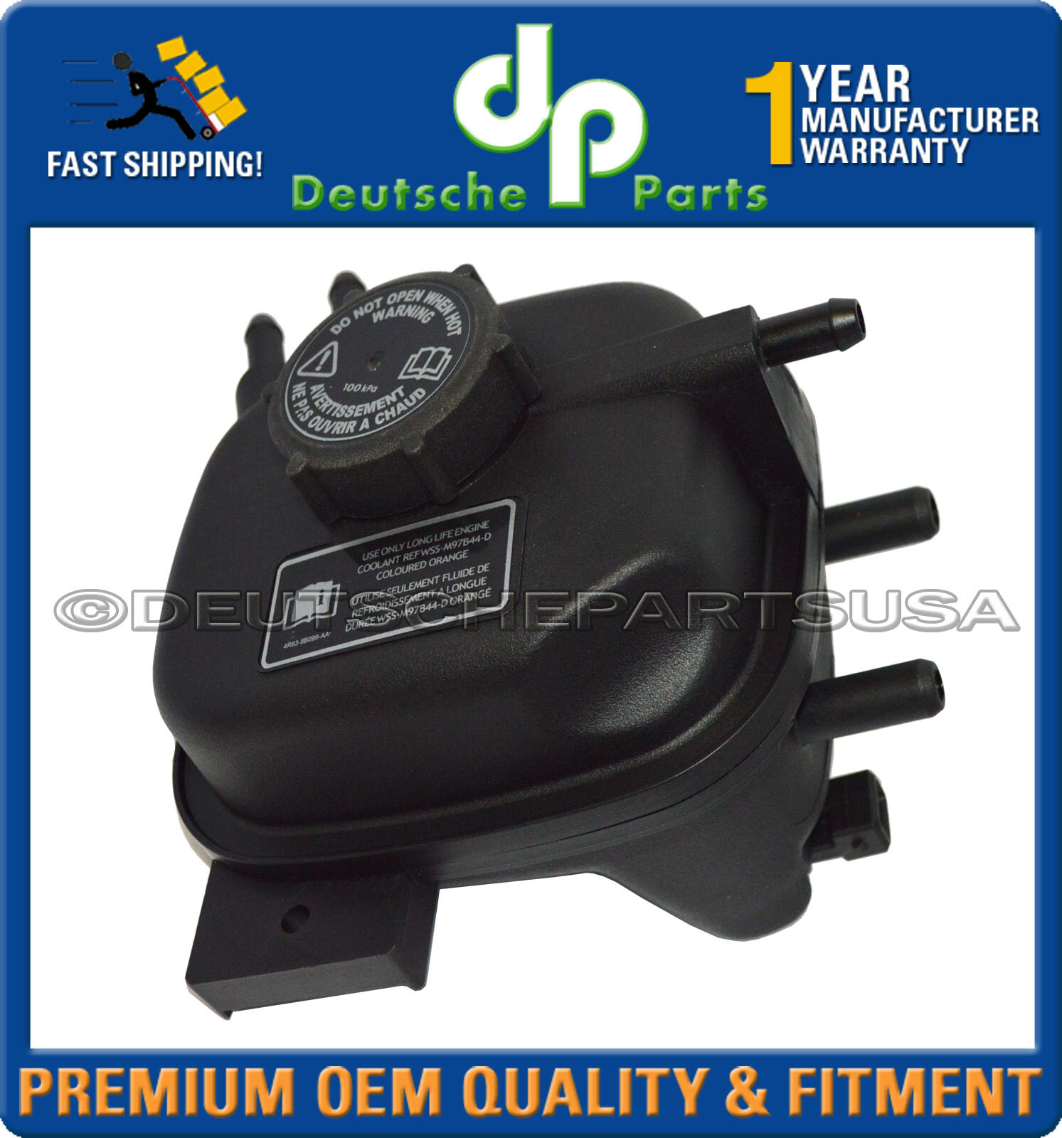Jaguar XK8 1997-2006 Engine Coolant Recovery Tank Incudes Cap & Sensor ...