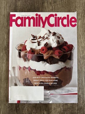 Family Circle Magazine February 2015 Chocolate Desserts, Slow Cooker ...