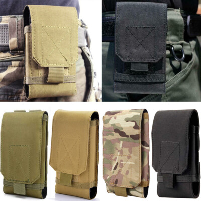 Tactical Molle Cell Phone Pouch Army Holster Case Waist Pouch Bag for ...