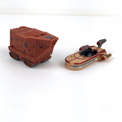 Star Wars Hasbro Micro Vehicles Sandcrawler and Landspeeder 2004 | eBay