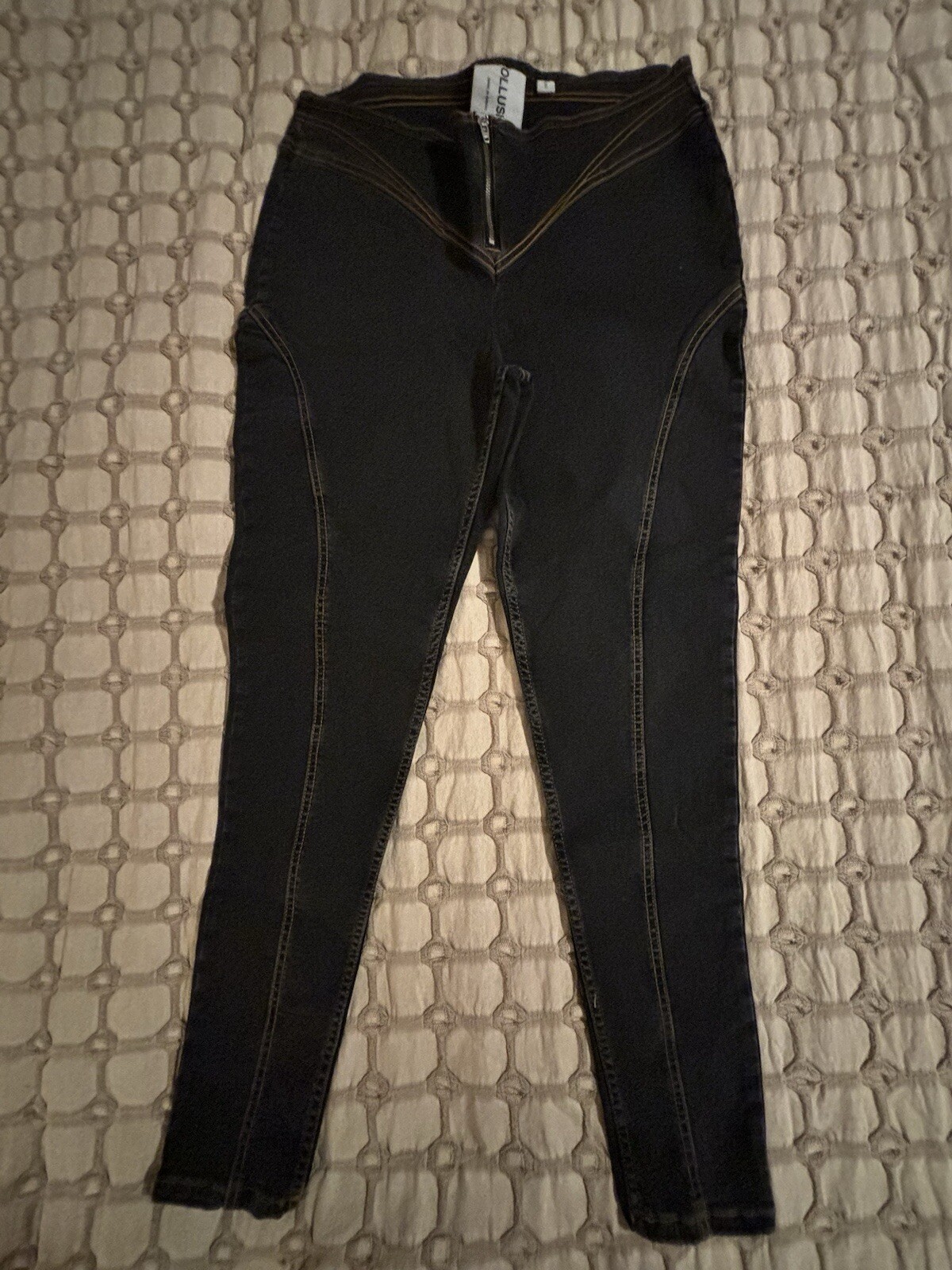 Collusion x001 Black Skinny Jeans Seam Detail Women’s… - Gem