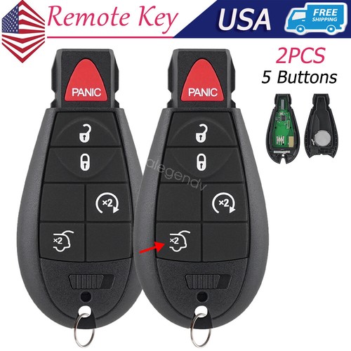 2 For 2008 2009 2010 Jeep Commander Remote Key Fob IYZ-C01C, M3N5WY783X ...