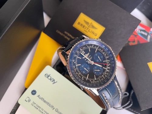 Breitling Navitimer SS Black Blue 43mm AB012116/BE09 Full Set LIMITED ...