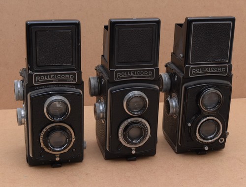 Three Rolleicord Model II (?) Cameras - Untested - Cloudy Lenses ...