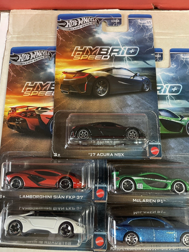 New 2025 Hot Wheels Silver Series Hybrid Speed Complete Set of 5 Cars ...