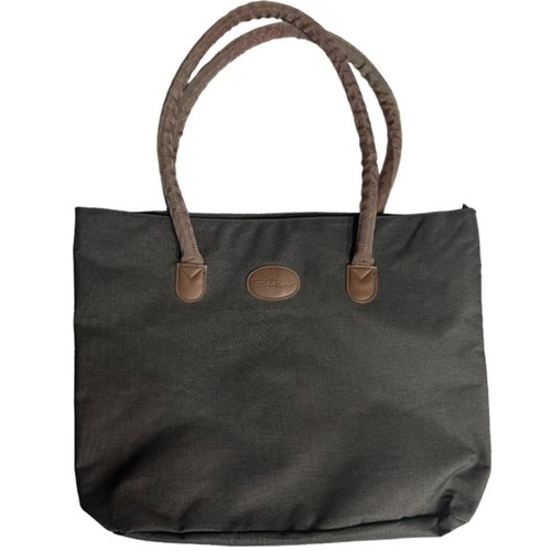 Bella Russo Gray & Brown Traveling Weekender Tote | eBay