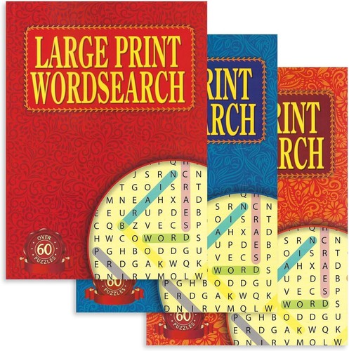 1x A4 Large Print Word Search Puzzles Pads Brain Teaser Challenges | eBay