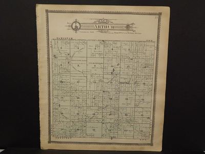 Michigan Clare County Map Arthur Township c.1905 J14#31 | eBay