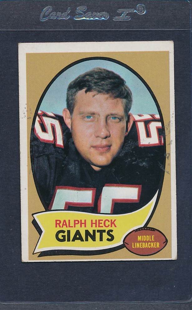 1970 Topps #127 Ralph Heck Giants EX *694 | eBay