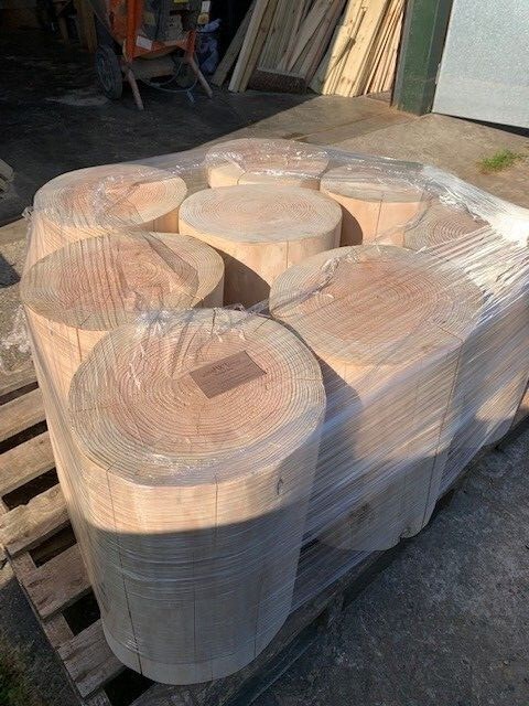 Wooden log stool, side table, pub stool, foot stool, natural or oiled ...