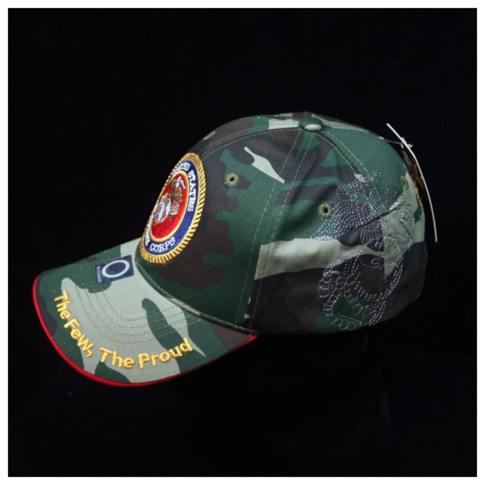 US Marine Corps Cap Navy Military License Camo Caps Baseball Mens Red ...