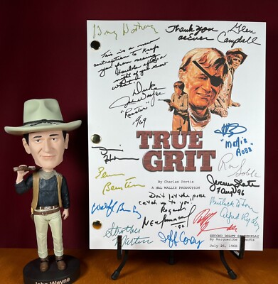 True Grit Script Signed- Autograph Reprints- 152 Pages- John Wayne ...
