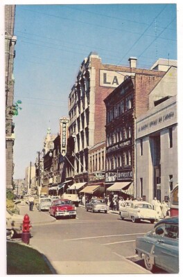 QUEBEC CITY, CANADA Postcard RUE ST. JOSEPH Main Shopping Street ...