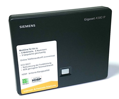Siemens Gigaset A580 IP Basisstation SIP Basis A58h Neu!! | eBay.de