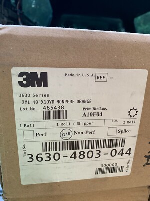 3M 3630-4803-044 Scotchcal 48"x10 Yds Cast Translucent Vinyl - Orange ...