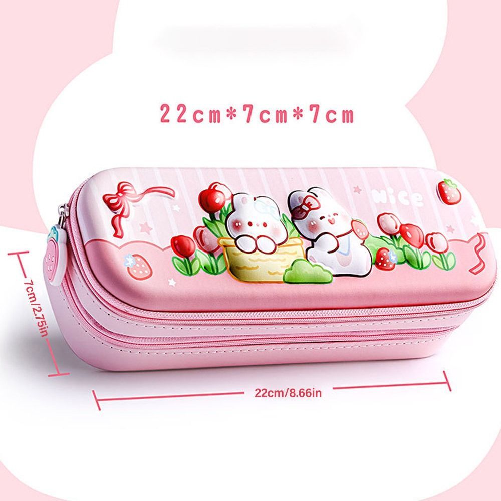 3D Pencil Case Large Capacity Stationery Box Cartoon Pen Box School ...