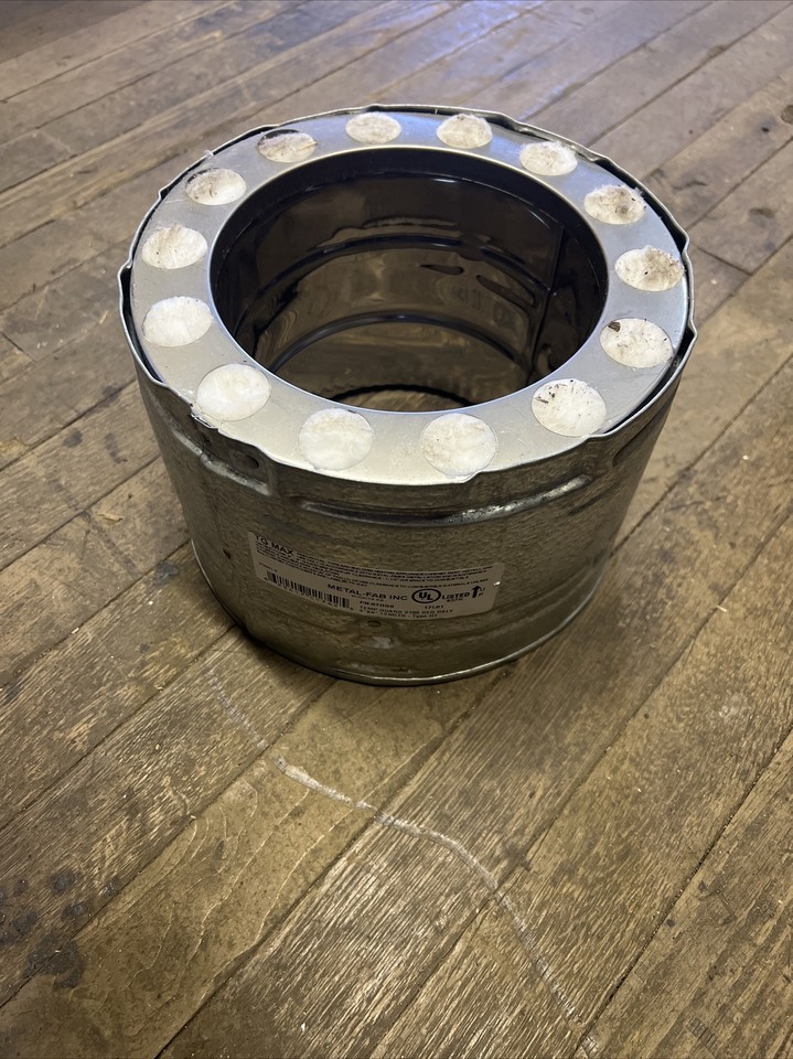 Metal-Fab Temp Guard Chimney Pipe 6" x 6" - Galvanized - 6TGG6 | eBay