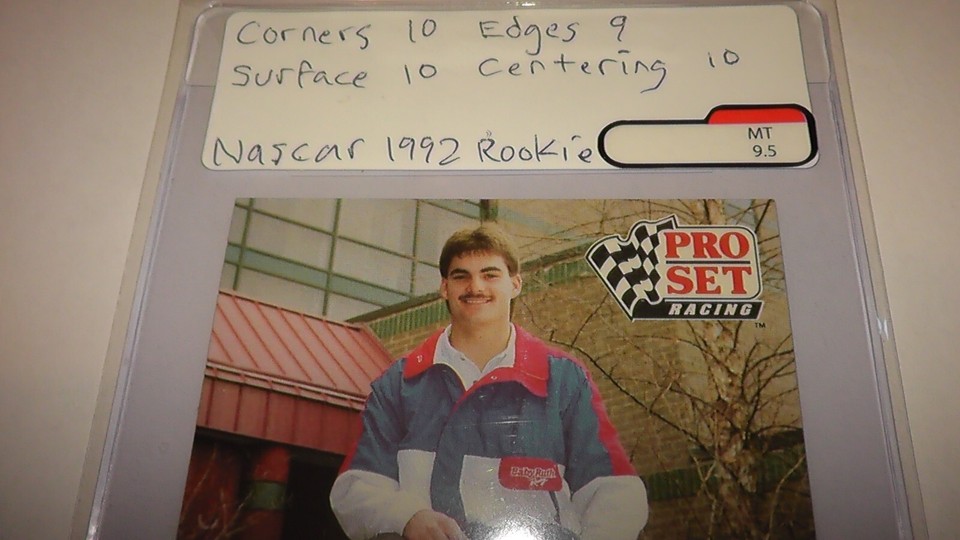 1992 Jeff Gordon Rookie Card #128 Grade 9.5 Pro Set Racing Nascar ...