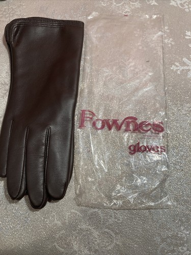 Vintage Fownes Ladies Brown Soft Acrylic Gloves~NOS | eBay