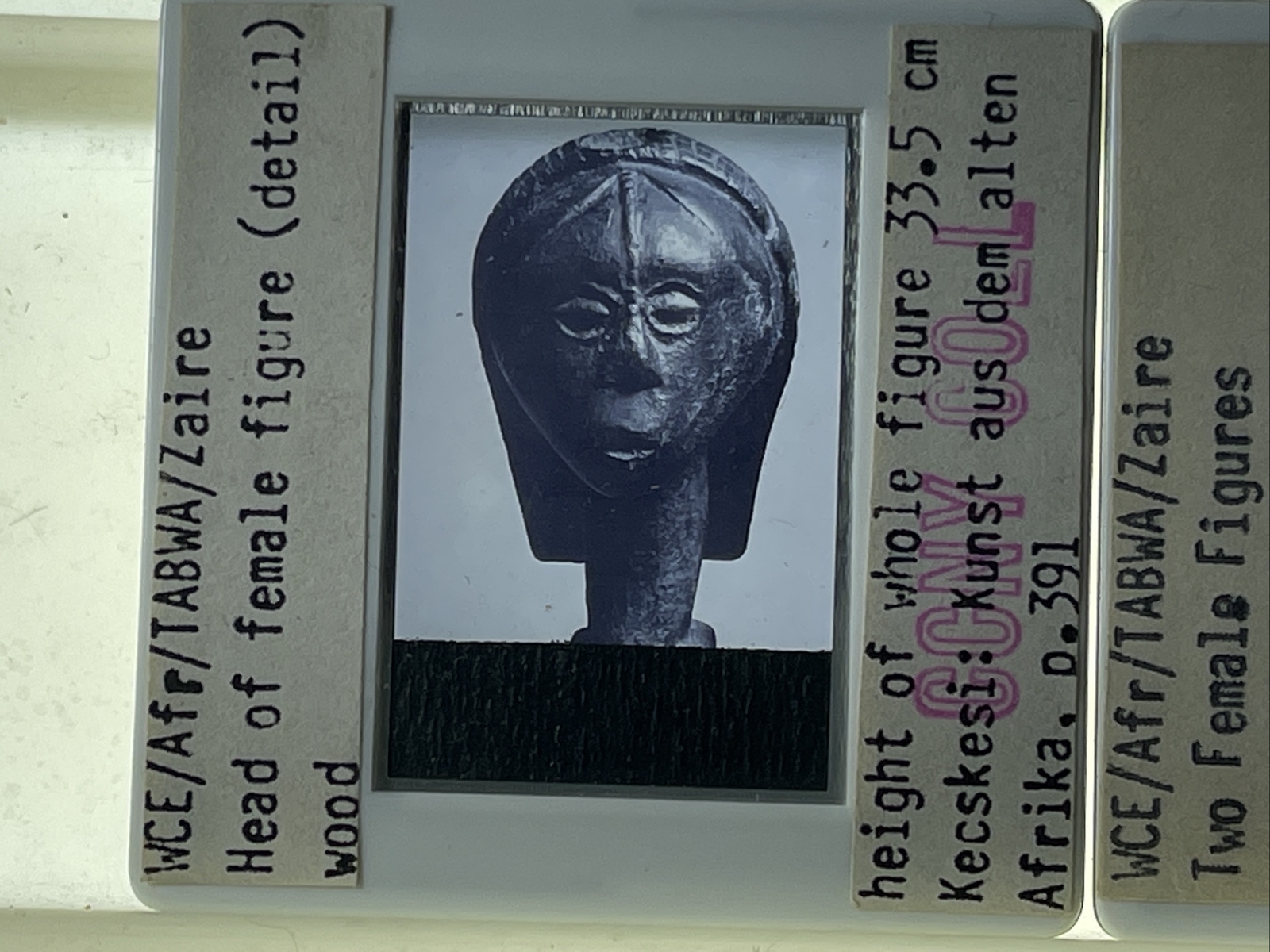 Female Figure : Tabwa Zaire African Tribal Art 2 35mm Slides | eBay