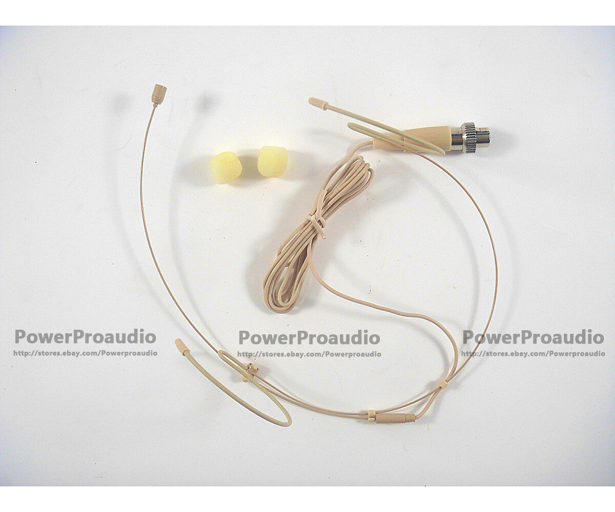 Beige Headset Microphone For MiPro Wireless Belpack Transmitter - 4pin ...