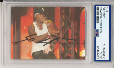50 Cent Curtis Jackson SIGNED Concert Photo Cut Signature PSA DNA COA ...