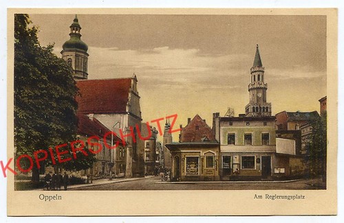 AK 1920 * OPPELN Opole * Regierungsplatz *Schlesien Silesia Brieg Breslau Neisse | eBay.de