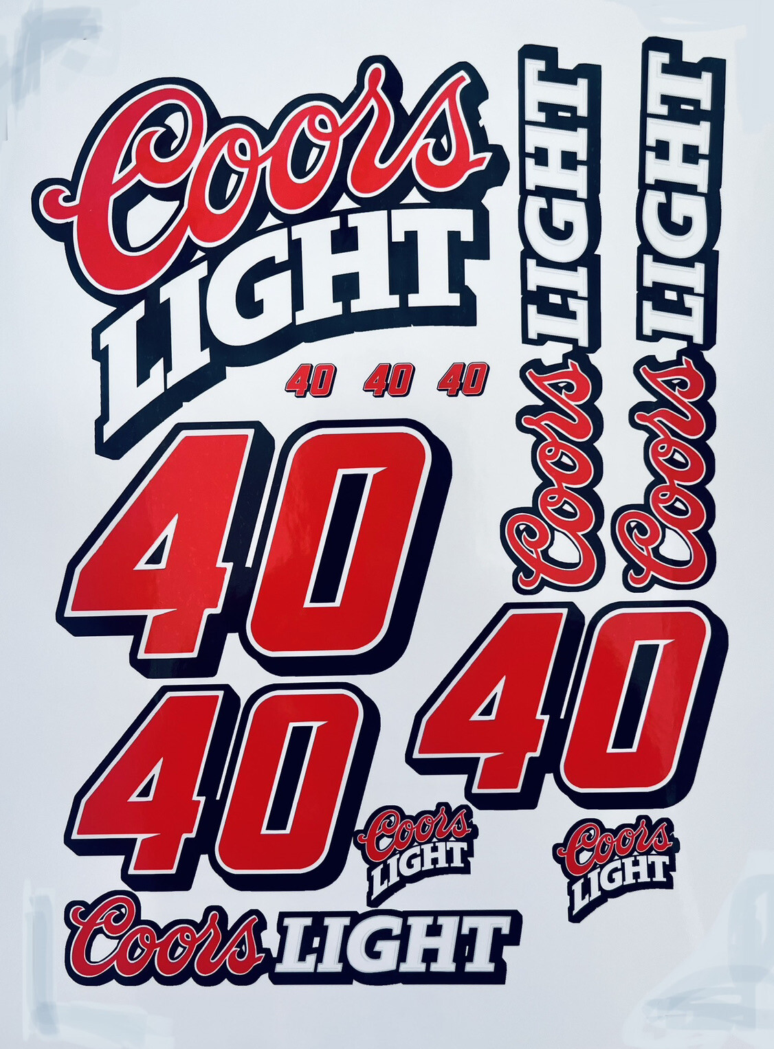 1/10 Scale R/C Racing Vinyl Decal/Sticker Sheet W/ Sponsor Sticker ...