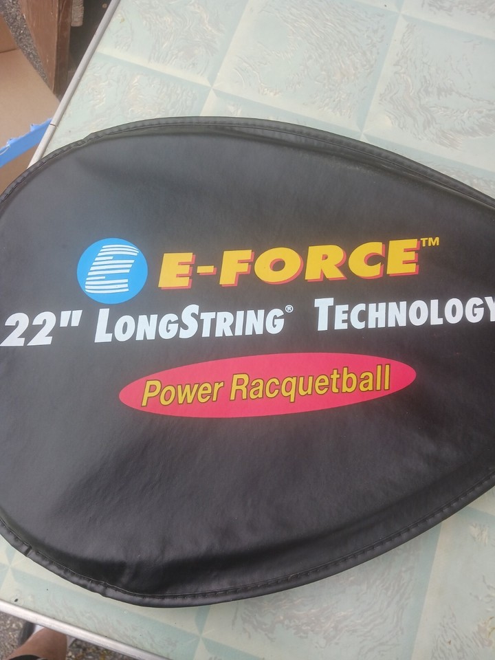 E-Force 22"Long String Titanium. 10.5 Cross-string Racquetball Racquet ...