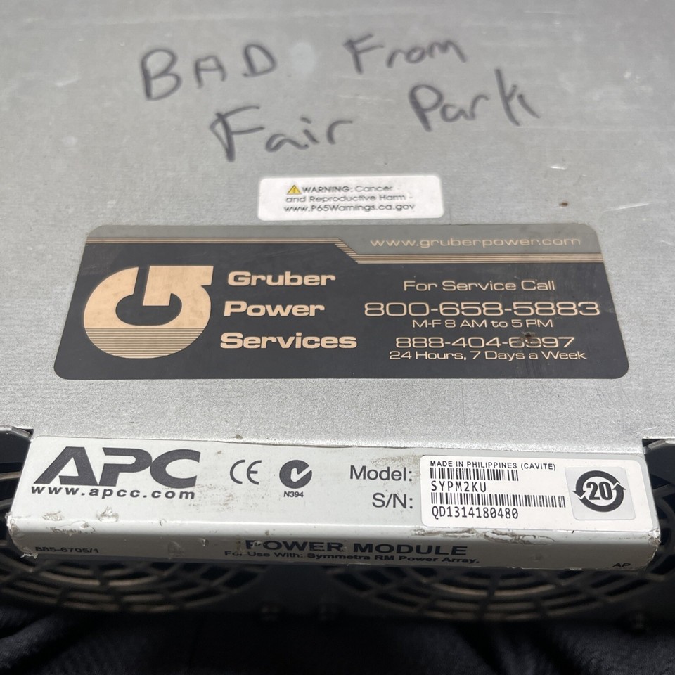 APC SYPM2KU Symmetra RM Power Module PARTS ONLY | eBay