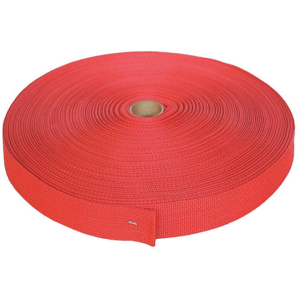 Bulk-Strap 1020R Red - 1.5 in. x 300 ft. - 200 lbs. break strength POLY ...