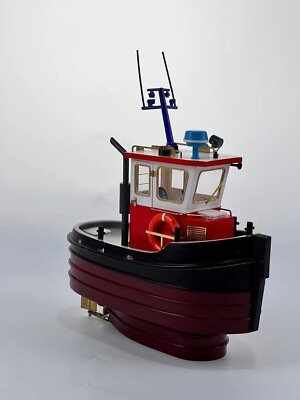 Harbor Micro Tug Boat M5 1:18 220mm 8.6" Wooden Model Ship Kit RC Model ...