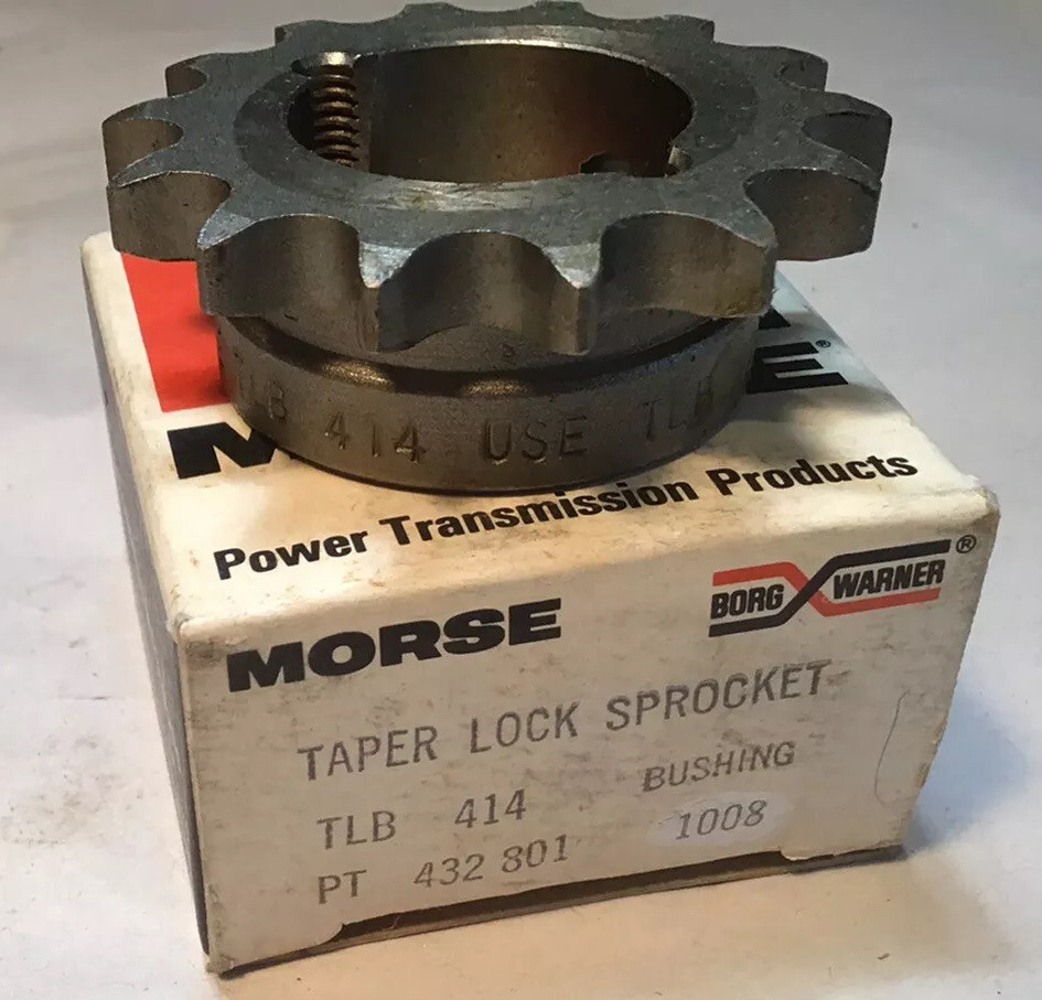 NOS Morse Taper Lock Sprocket (TLB 414) and Bushing (1008) New PT 432 ...