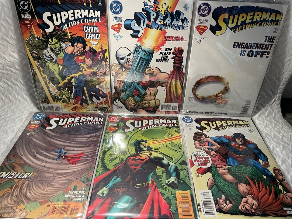 Action Comics Superman Set /#643-725 /81 Issue Run / 15 Keys / (1989 ...
