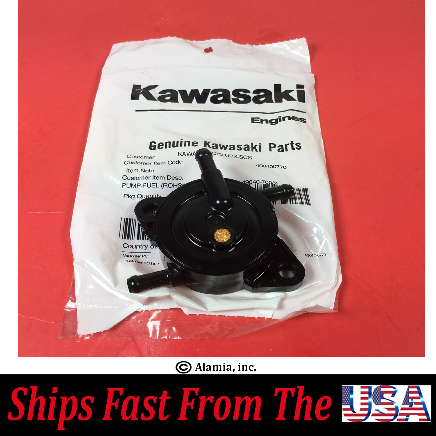 Original Kawasaki Fuel Pump # 49040-0802,49040-0770,49040-7008.Fits, FR ...