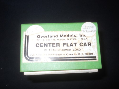 HO Brass Overland Models Center Flat Car W/Transformer Load | eBay