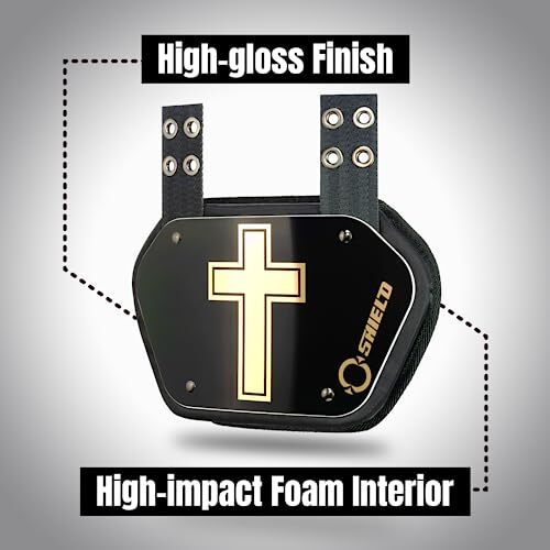 Golden Cross Chrome Football Back Plate, Lower Back Pads for Football ...