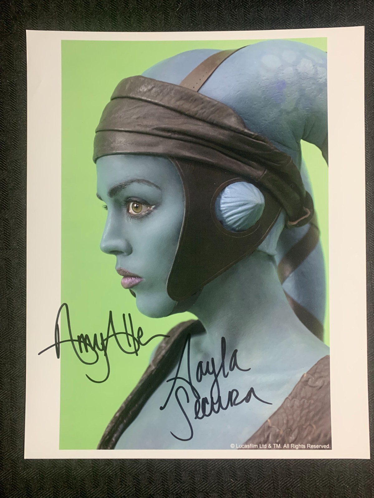 STAR WARS AMY ALLEN Side Portrait SIGNED 8x10" w/ COA Aayla Secura | eBay