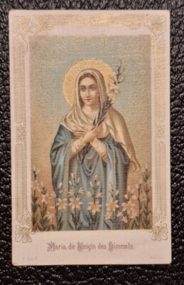 Altes Andachtsbild o. J., Hl. Maria, Druck Regensburg | eBay