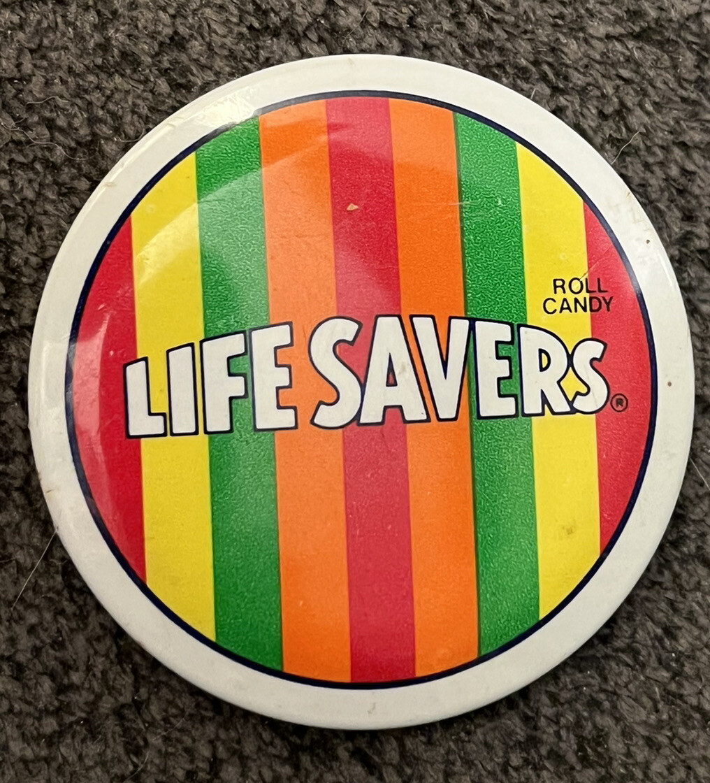 Vintage Life Savers Roll Candy Button Pin Pinback PB2D | eBay