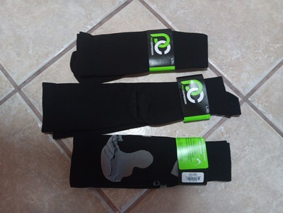 3 Pair Pro Compression Performance Black Socks L/XL 10-13 New | eBay